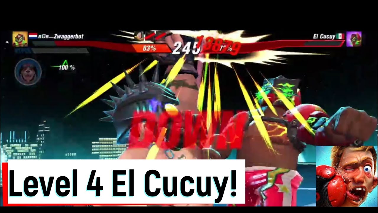 Boxing Star | El Cucuy | Beating one of his lifes on level 4! - YouTube