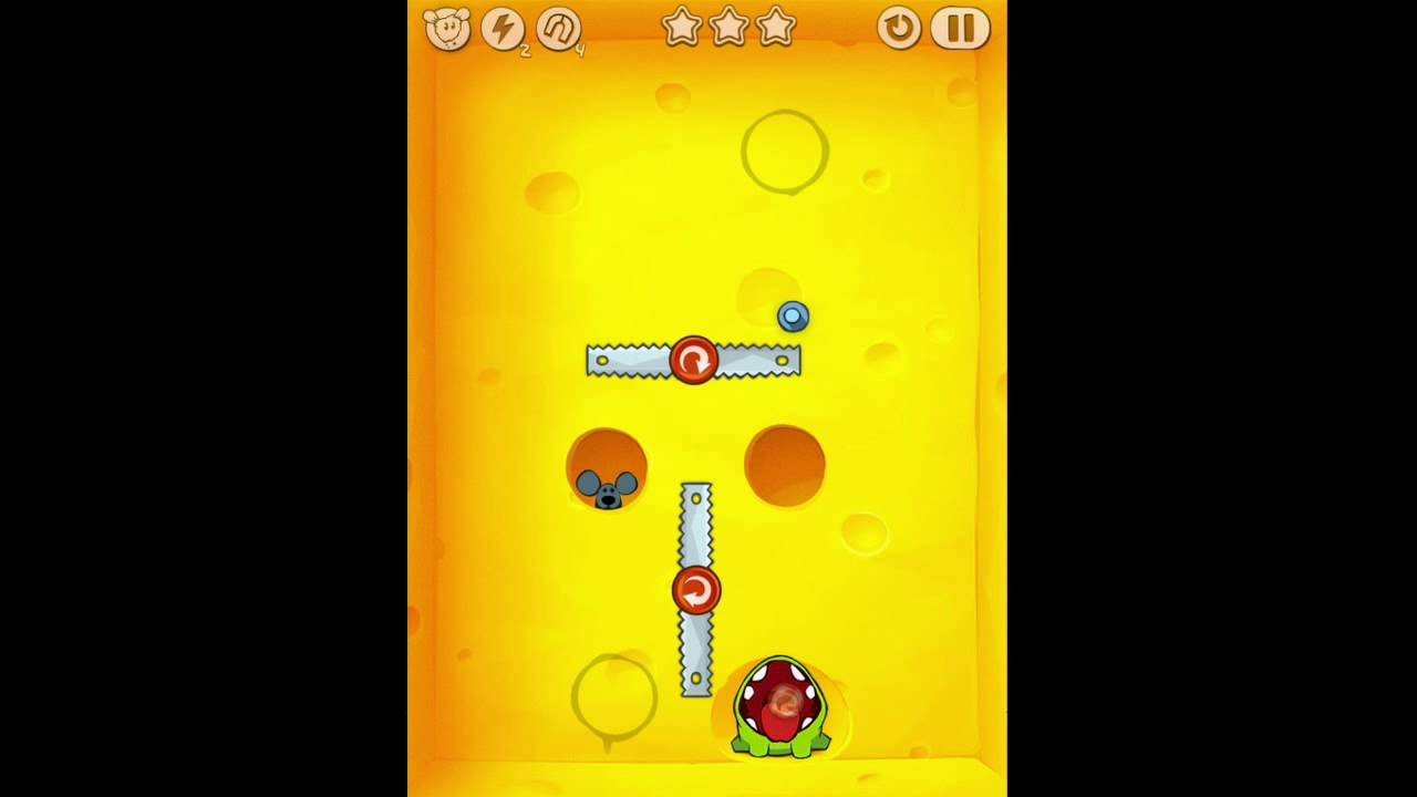 Cut The Rope Level 15: Cheese Box 3 Stars Full Walkthrough - YouTube