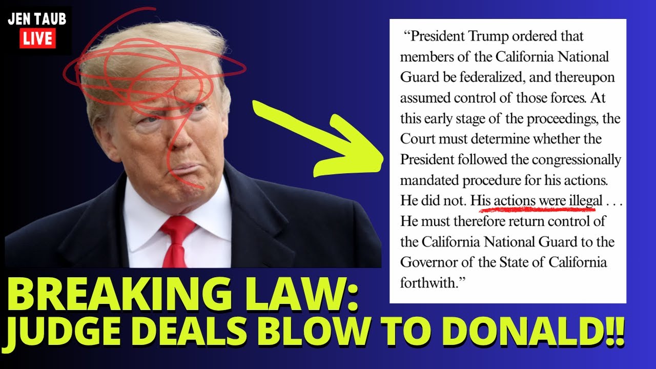 Jen Taub LIVE - Judge deals HUGE blow to little dictator Donald - YouTube