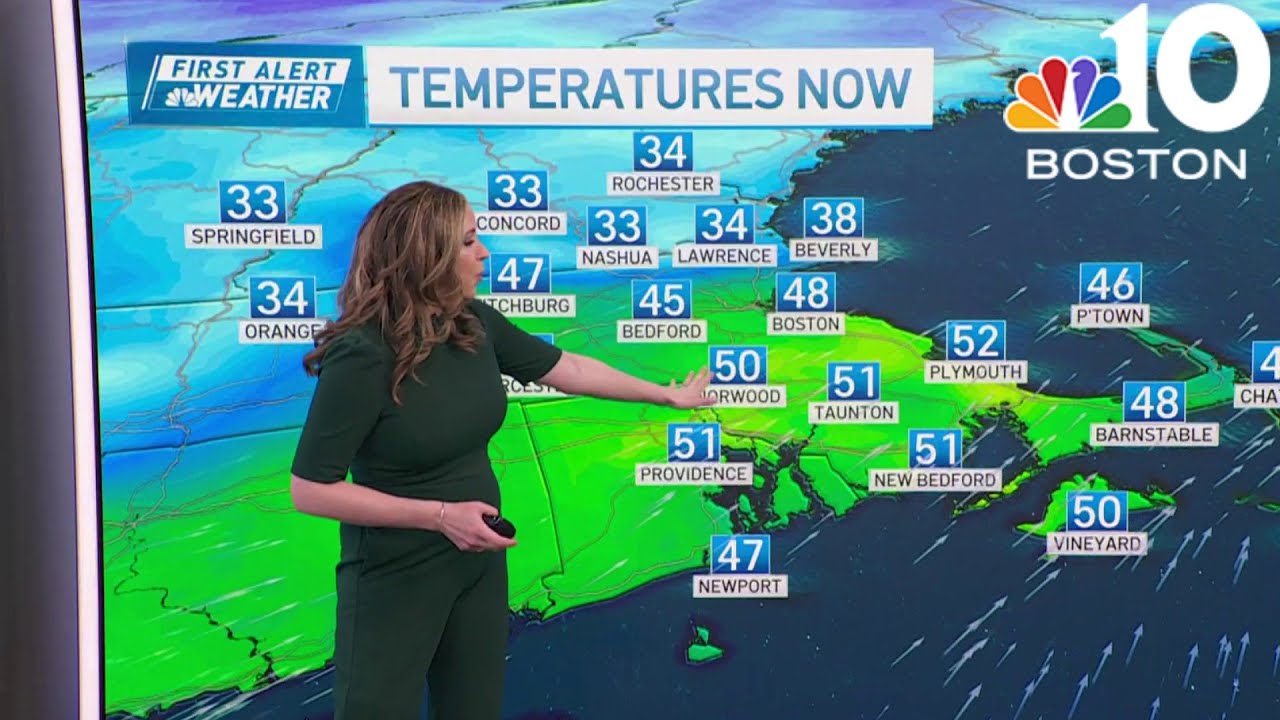 It feels like spring in Boston Thursday morning, rain tapers later ...