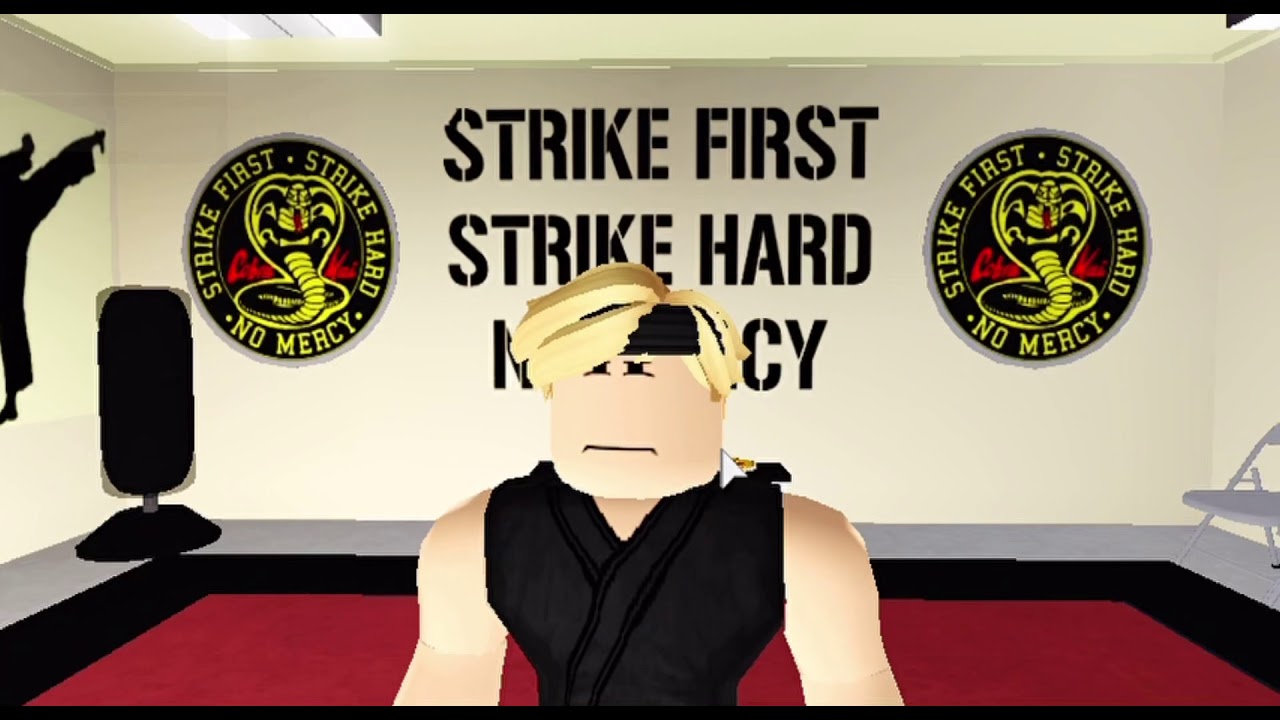 Cobra kai Season 1, Miguel’s first karate lesson scene on roblox ...