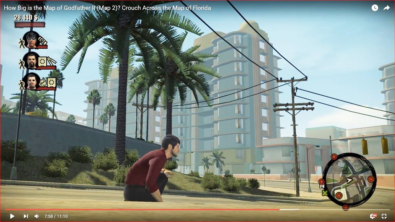 HOW BIG IS THE MAP in Godfather II (Map 2: Florida)? Creep Across the ...