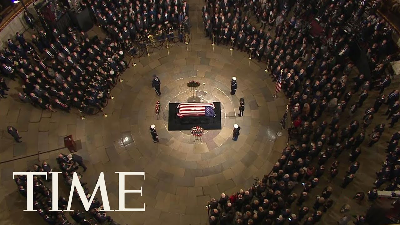 George H.W. Bush Honored At U.S. Capitol Rotunda For State Funeral ...