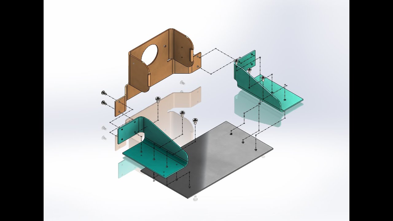 Exploded assembly in solidwork with animation in simple way - YouTube
