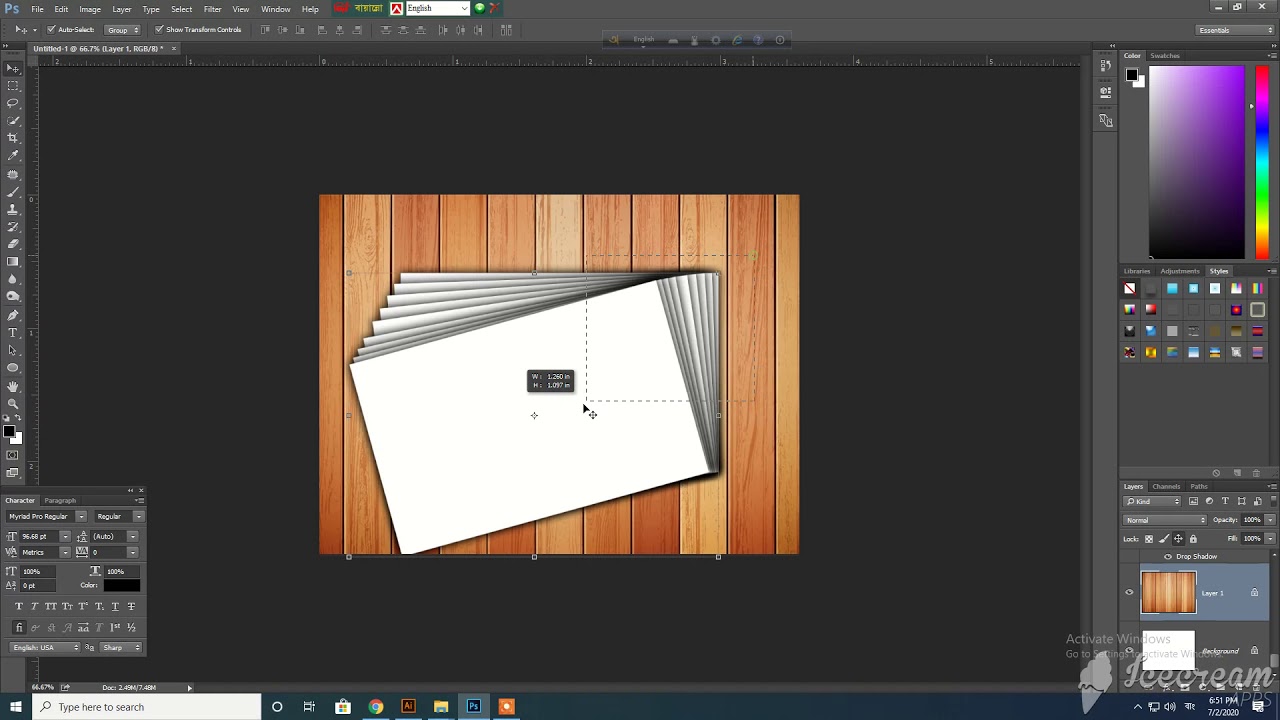 mockup vigiting card design - YouTube