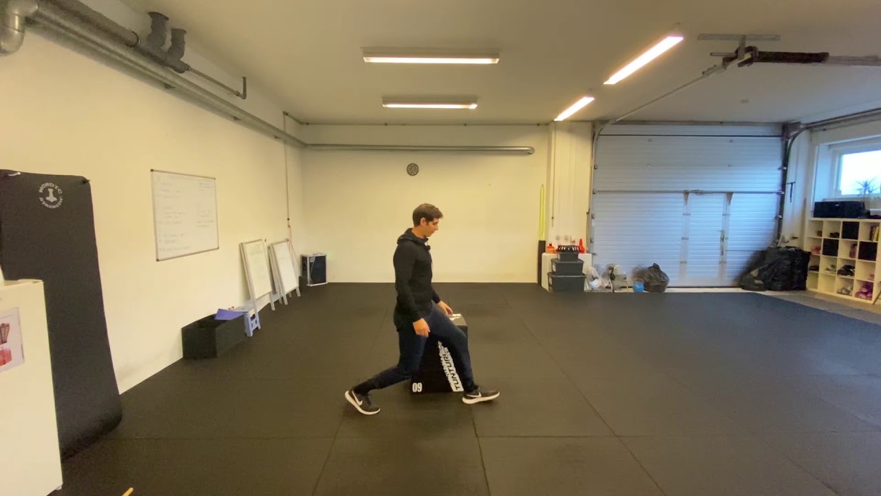 Assisted lunges - YouTube
