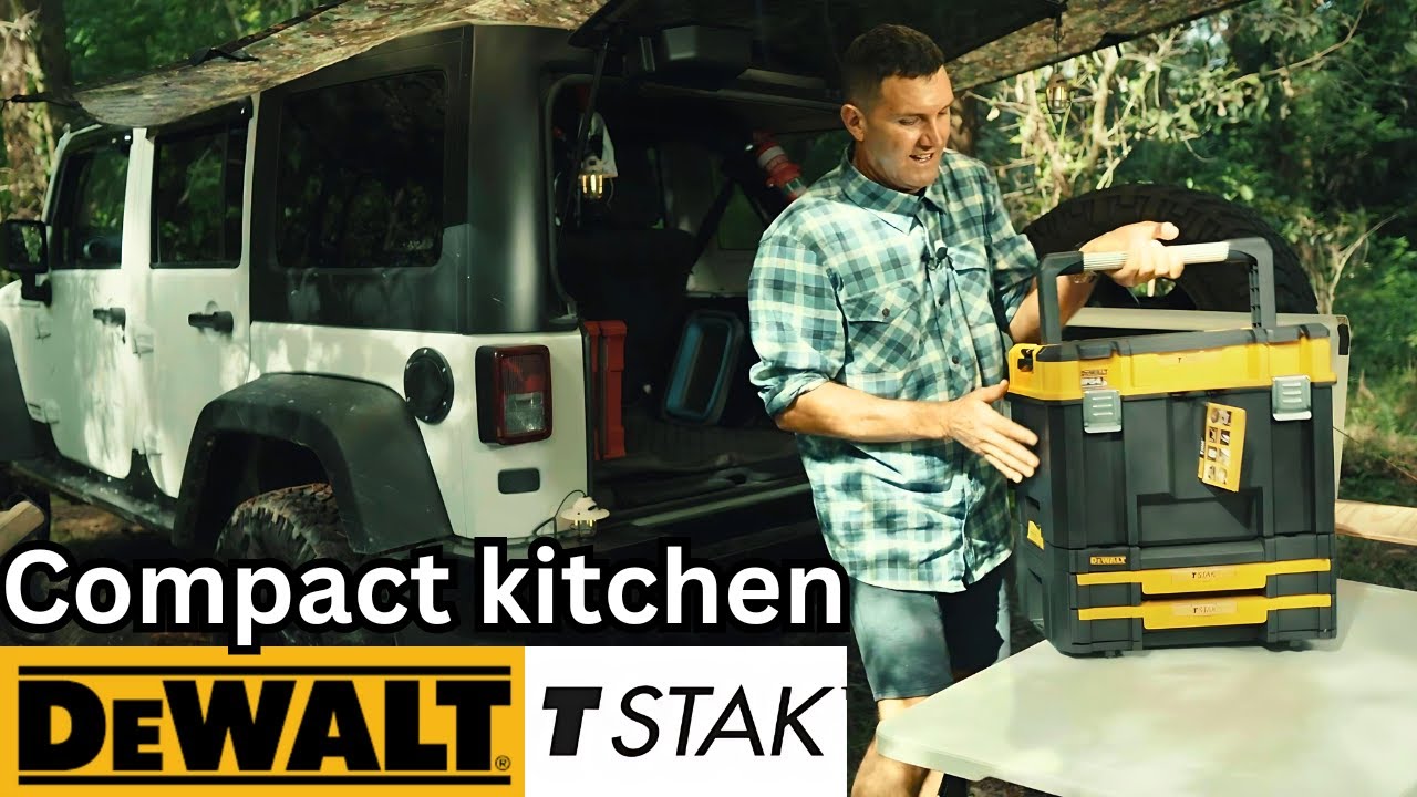 Compact Camp kitchen Chuck Box.. Dewalt T-Stak Review - YouTube