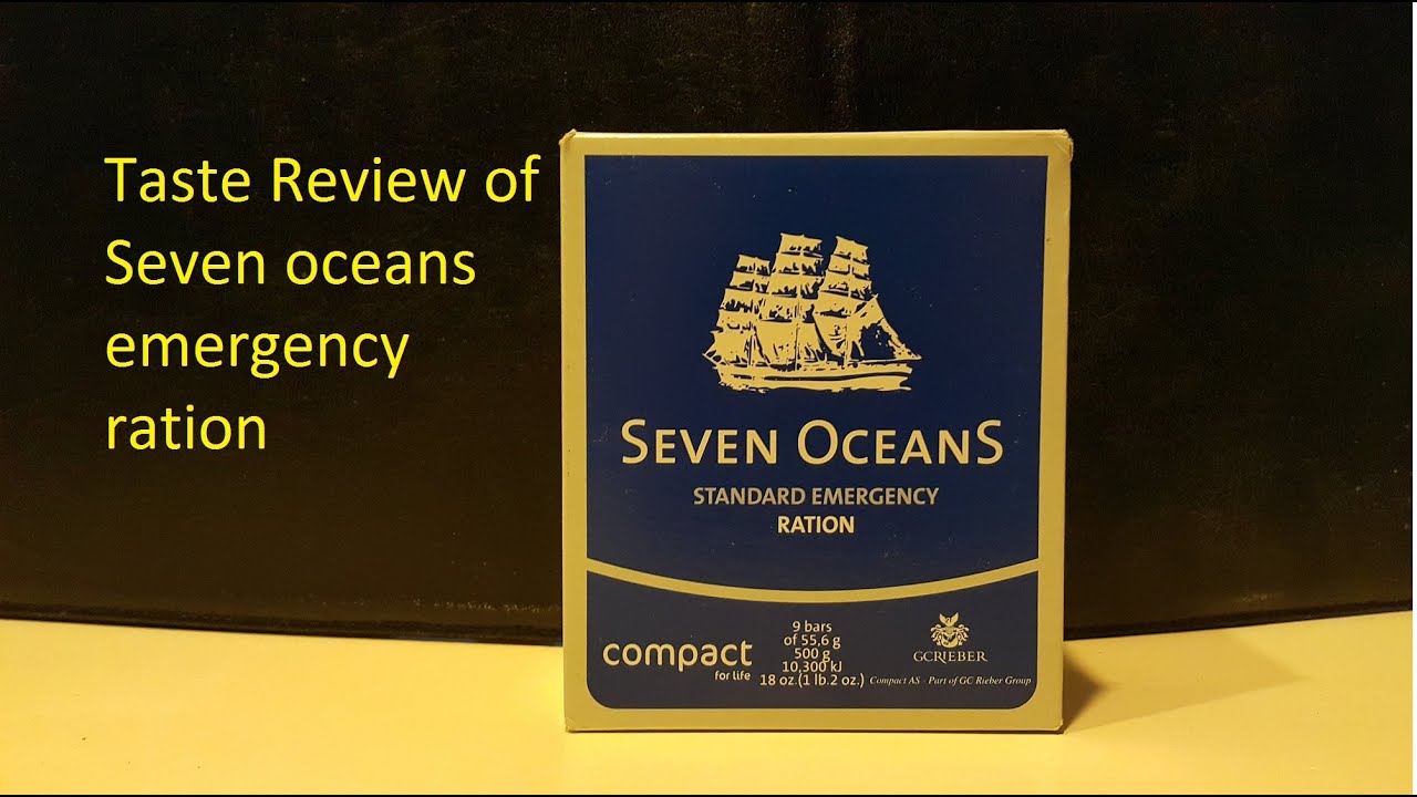 Taste Test Review of Seven oceans emergency ration - YouTube