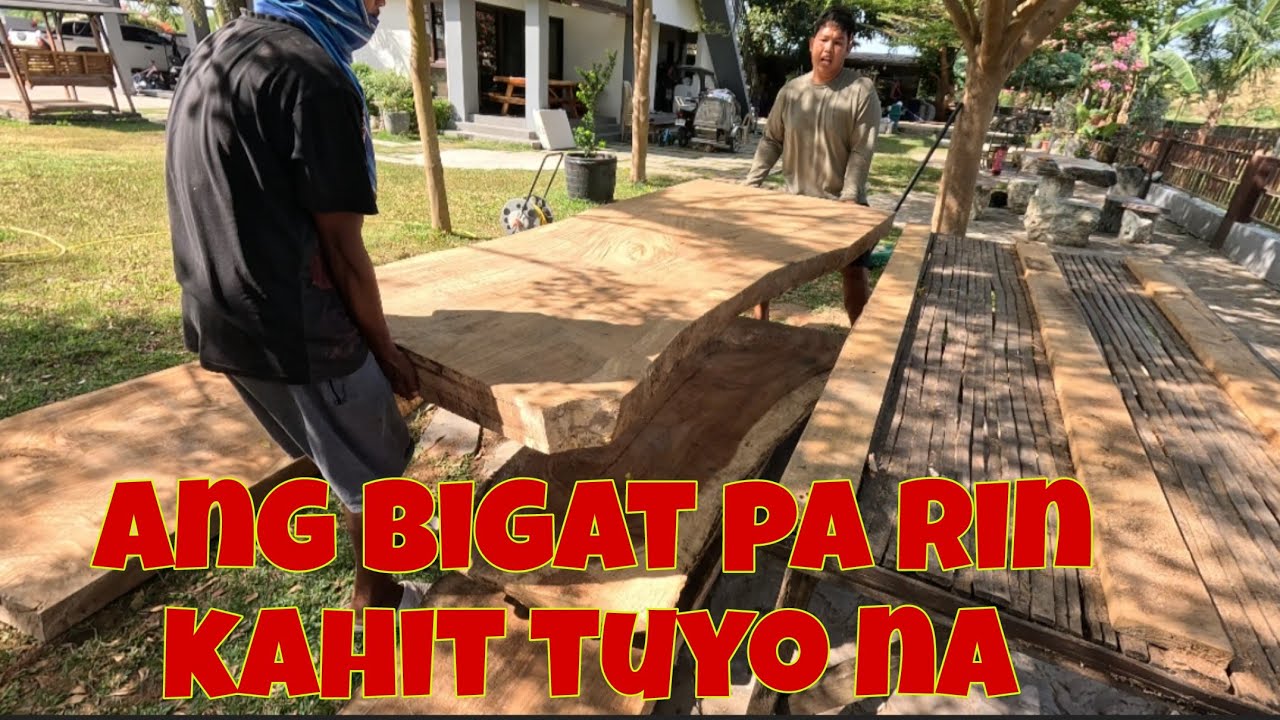 Ano kaya ang magiging pa ng mga mesa? | Ang bigat pa rin lahit tuyo h ...