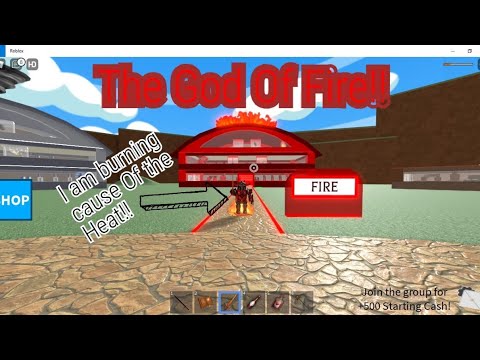 Playing As The God Of Fire In Roblox God Tycoon!!!!!!!! - YouTube
