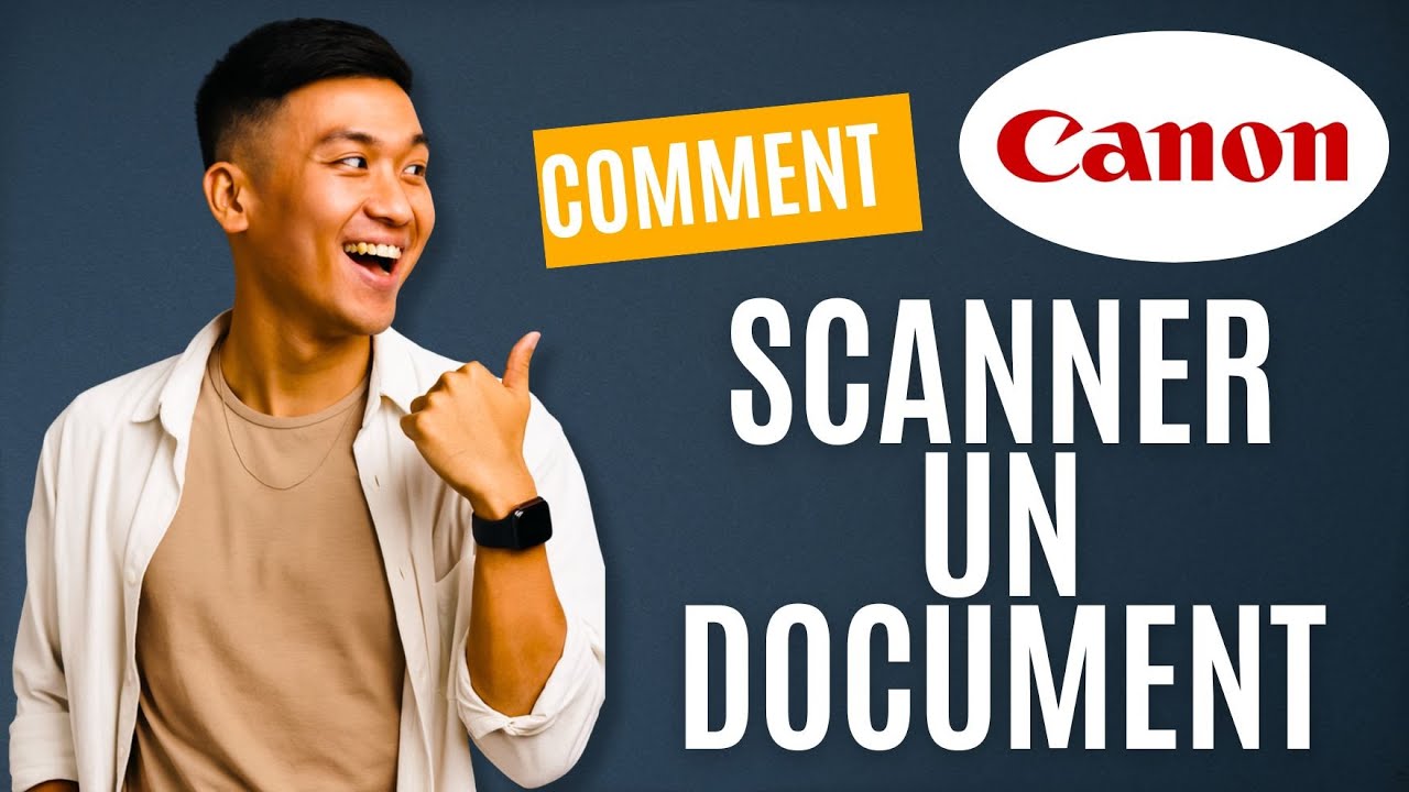 Comment faire pour scanner un document avec une imprimante Canon - YouTube