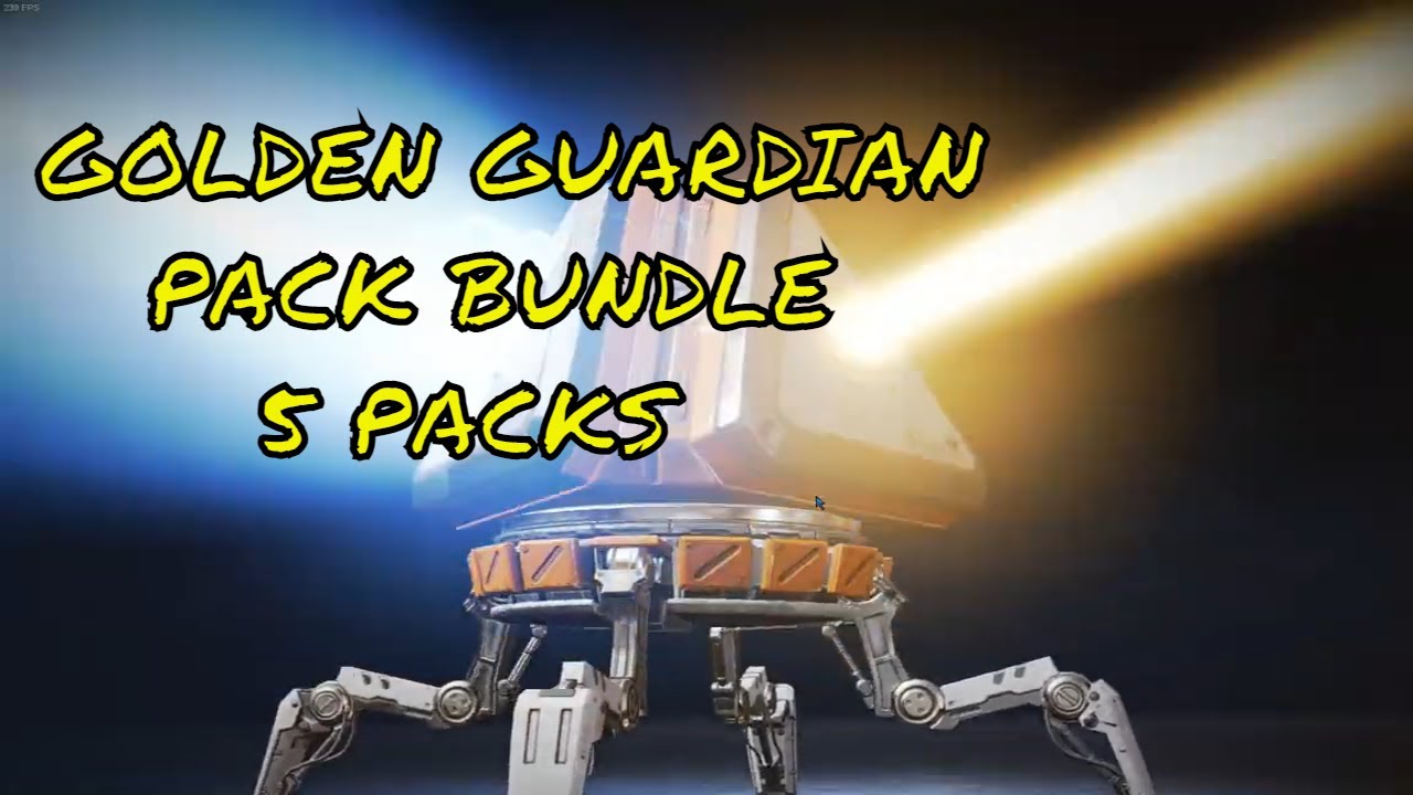 Apex Legends ''Golden Guardian Pack Bundle'' (5 Packs) - YouTube