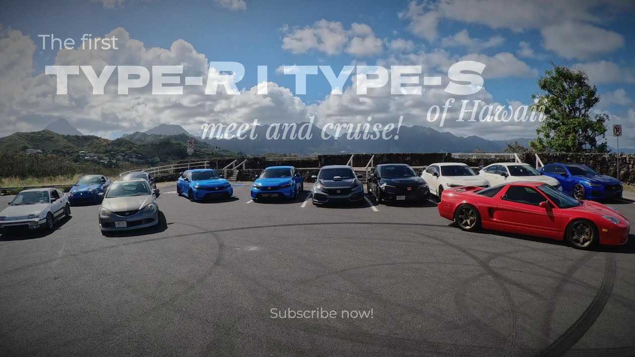 Type R | Type S of Hawaii first meet and cruise! - YouTube