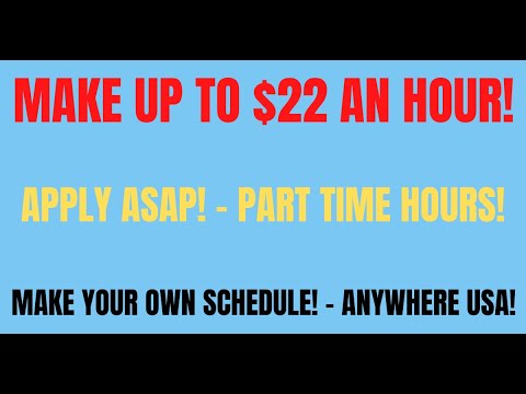 Make $22 An Hour | Apply Asap - Part Time Work From Home Job | Make ...