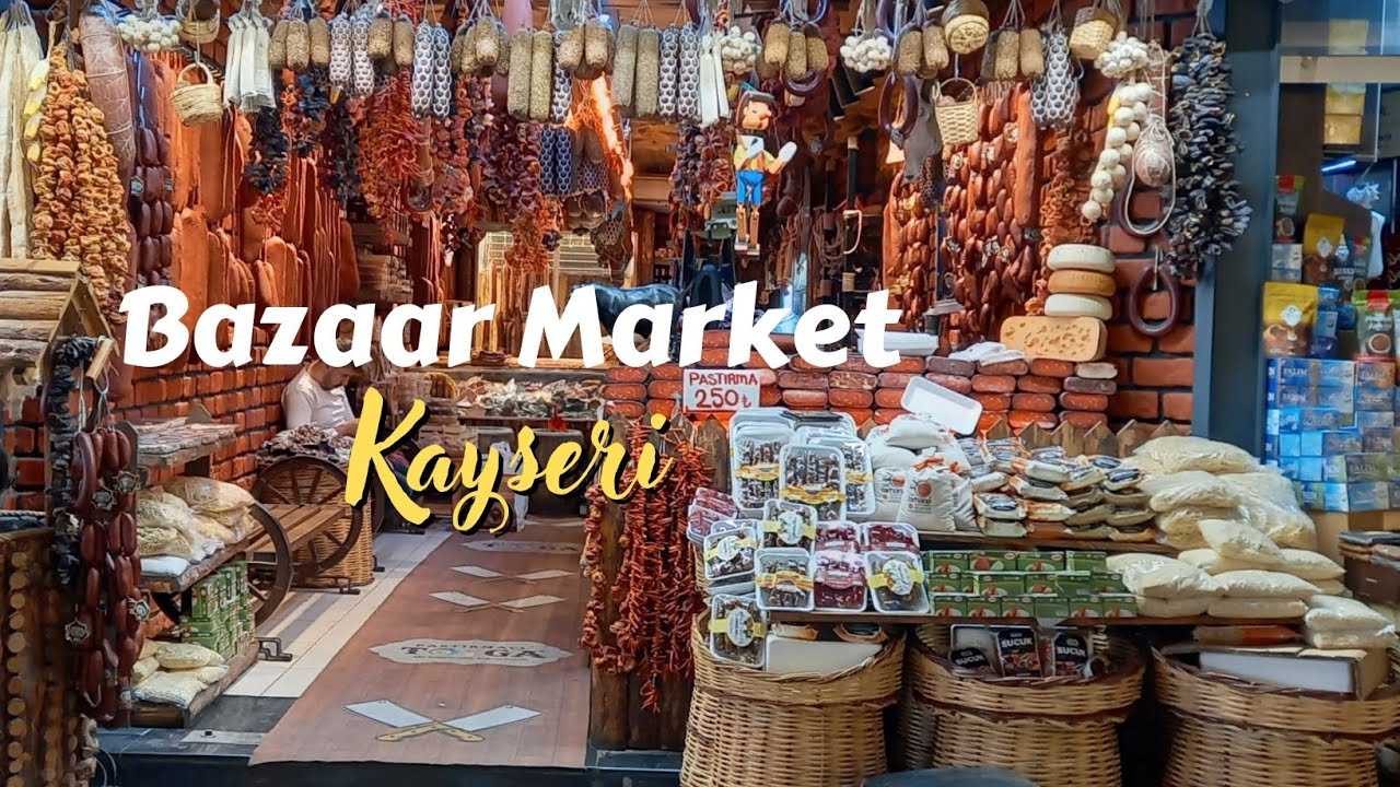 Visiting Bazaar Market in Kayseri | Lots of Local Foods You Can Buy in ...