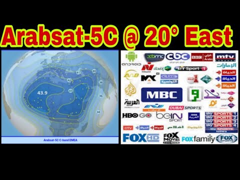Arabsat-5C @ 20° East#Arabsat#20east#