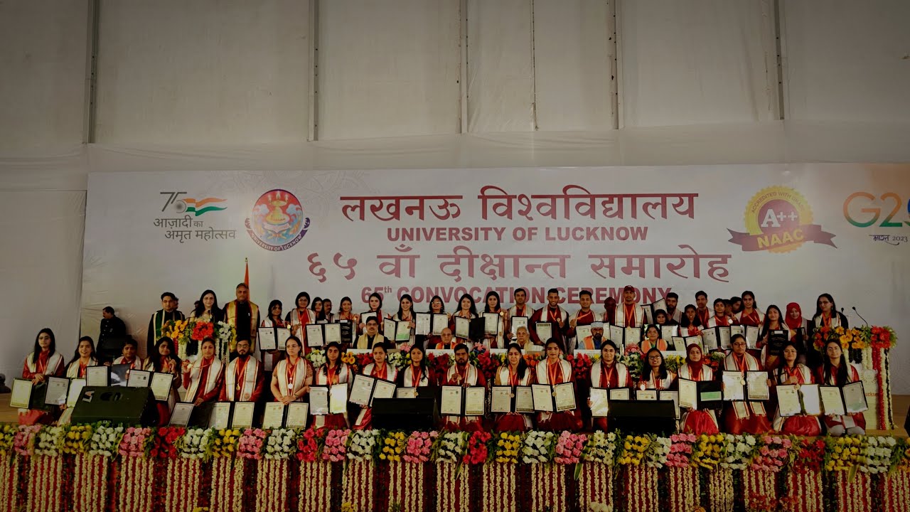 65 CONVOCATION OF LUCKNOW UNIVERSITY vlog ! - YouTube