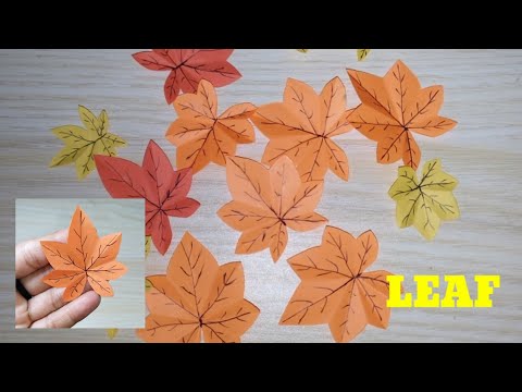 HOW TO MAKE A LEAF || MAPLE LEAF MAKING IDEAS - YouTube