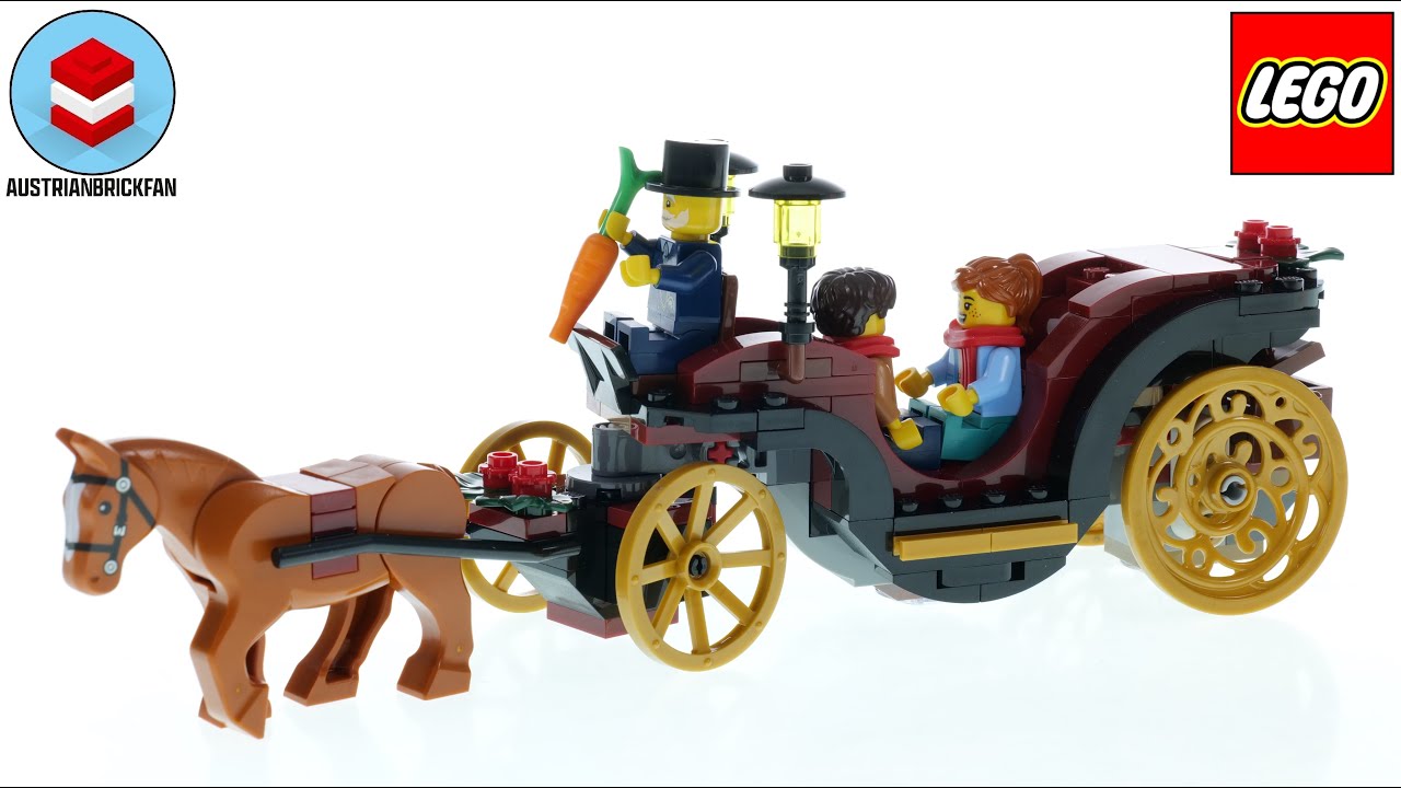 LEGO 40603 Wintertime Carriage Ride – LEGO Speed Build Review - YouTube