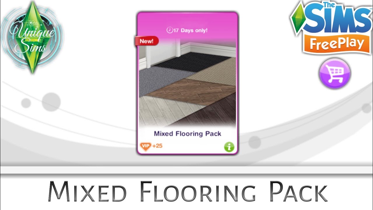 The Sims Freeplay || Mixed Flooring Pack || Online Store Packs - YouTube