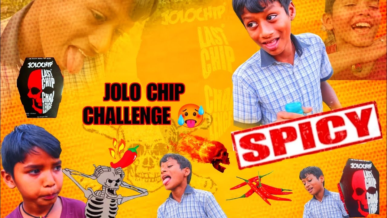 JOLO CHIP CHALLENGE part 2🥵🥵🥵🥵🥵💥////🥵🥵 RESTINPICE // #viralfunnyshorts ...