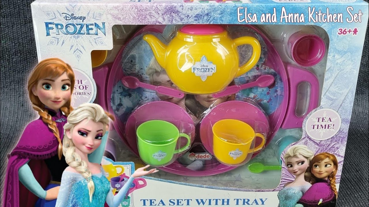 5 Minutes Satisfying with Unboxing Princess Elsa Anna Kitchen Playset ...