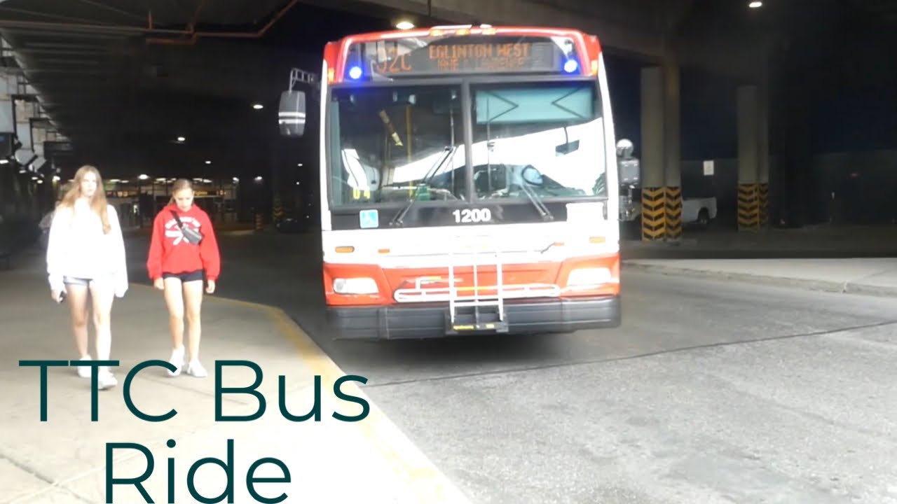 Toronto TTC 32C Eglinton West Bus Ride - Full Route 9/5/2022 - YouTube