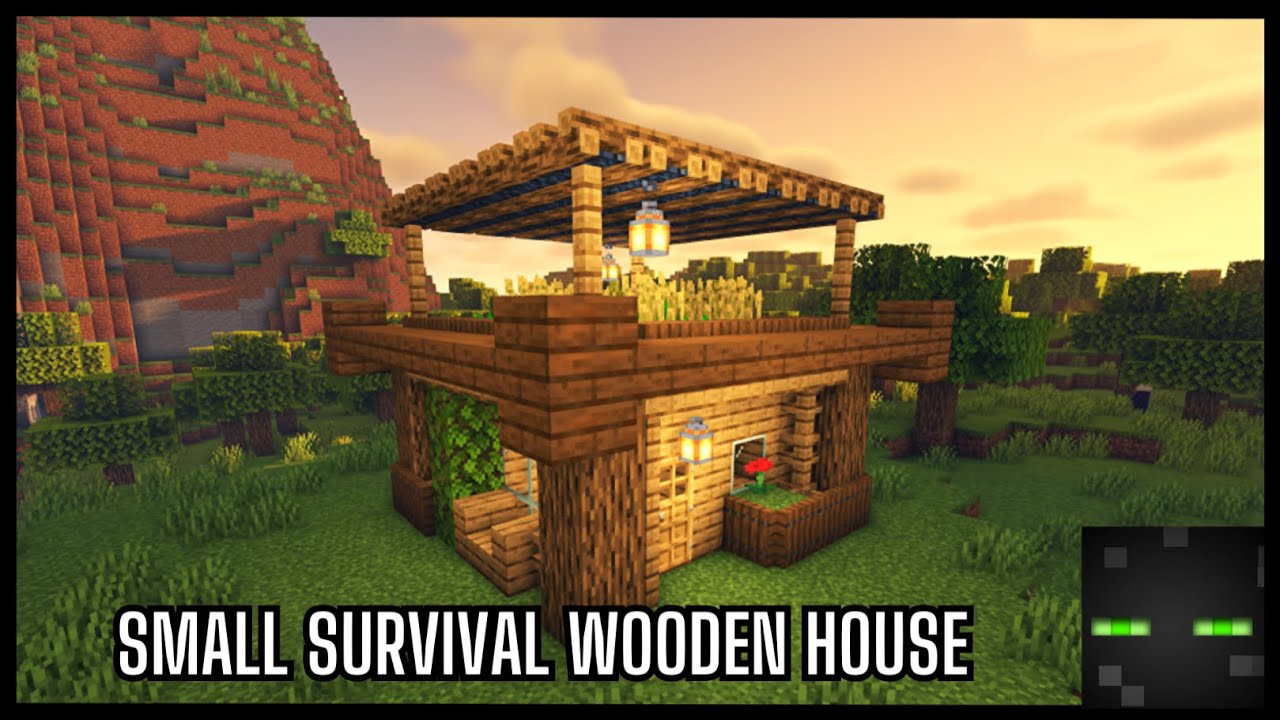 Build a Small survival wooden house | Minecraft Build Guide | Build 02 ...