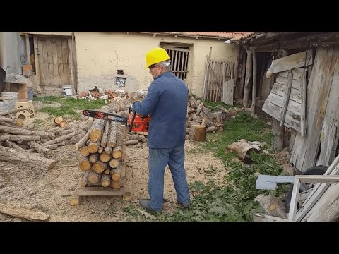 ODUN KESME ZAMANI, KÖYDE YAŞAMAK, KIŞ GELDİ ODUNLAR KESİLDİ    WOOD CUTTING