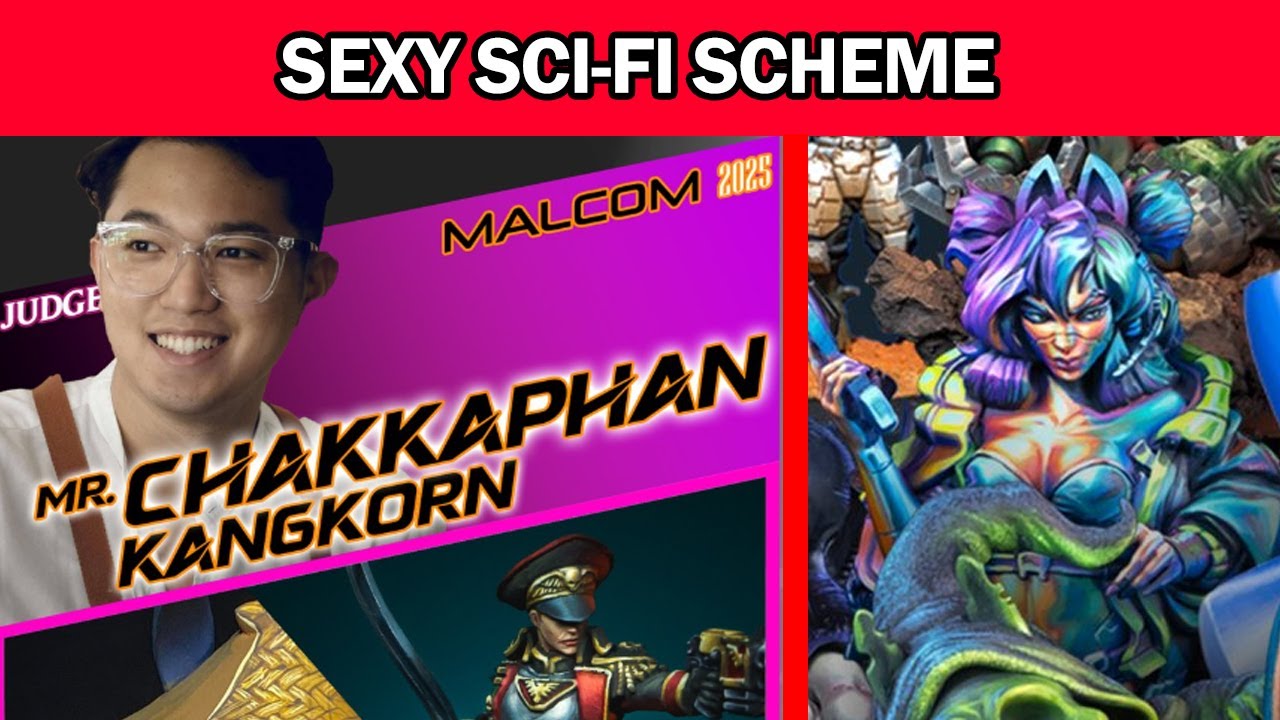 Painting A SciFi Figure With A Limited Palette - Chakkaphan Kangkorn | MALCOM 2025 - YouTube