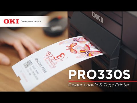 OKI Pro330S - Colour Labels & Tags Printer - YouTube