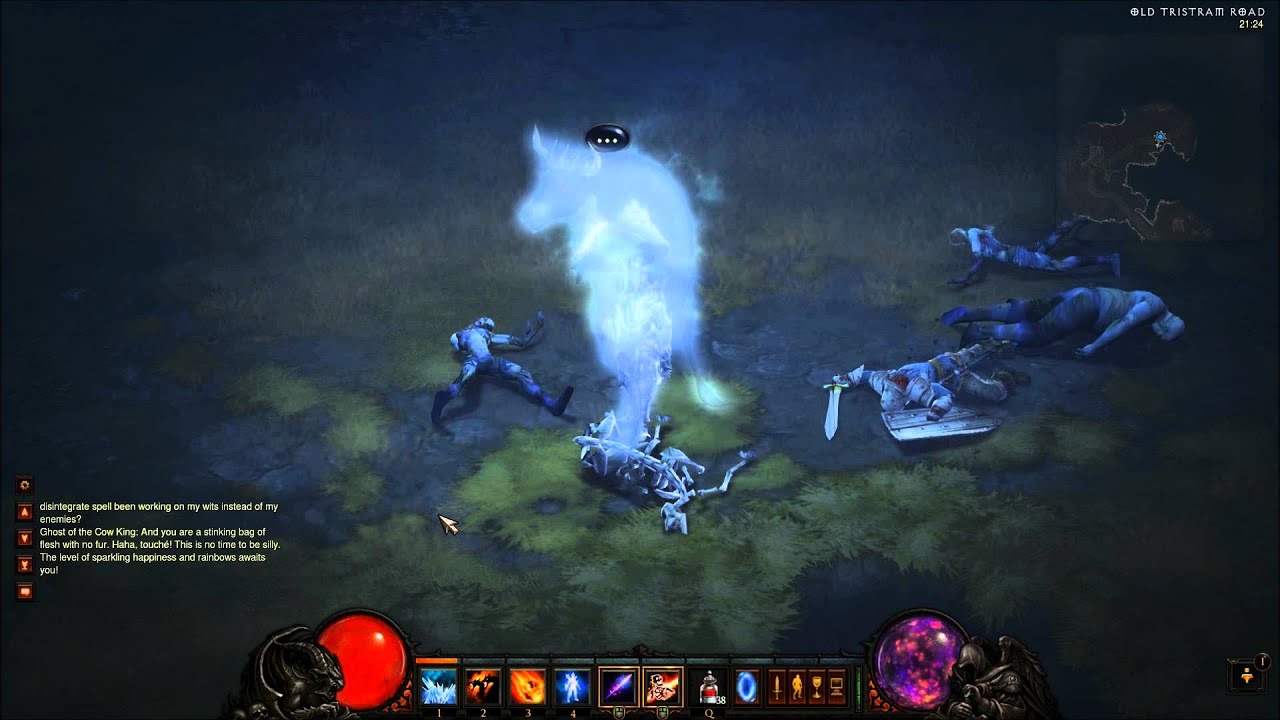 Diablo 3 - Ghost of the cow king - YouTube