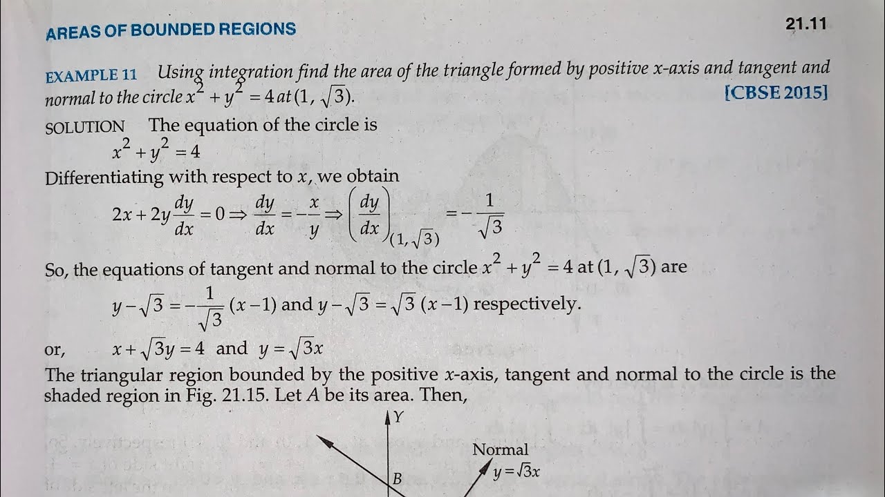 AREAS OF BOUNDED REGIONS EX 20.1 Example 8 TO 14 SOLUTIONS OF CHAPTER ...