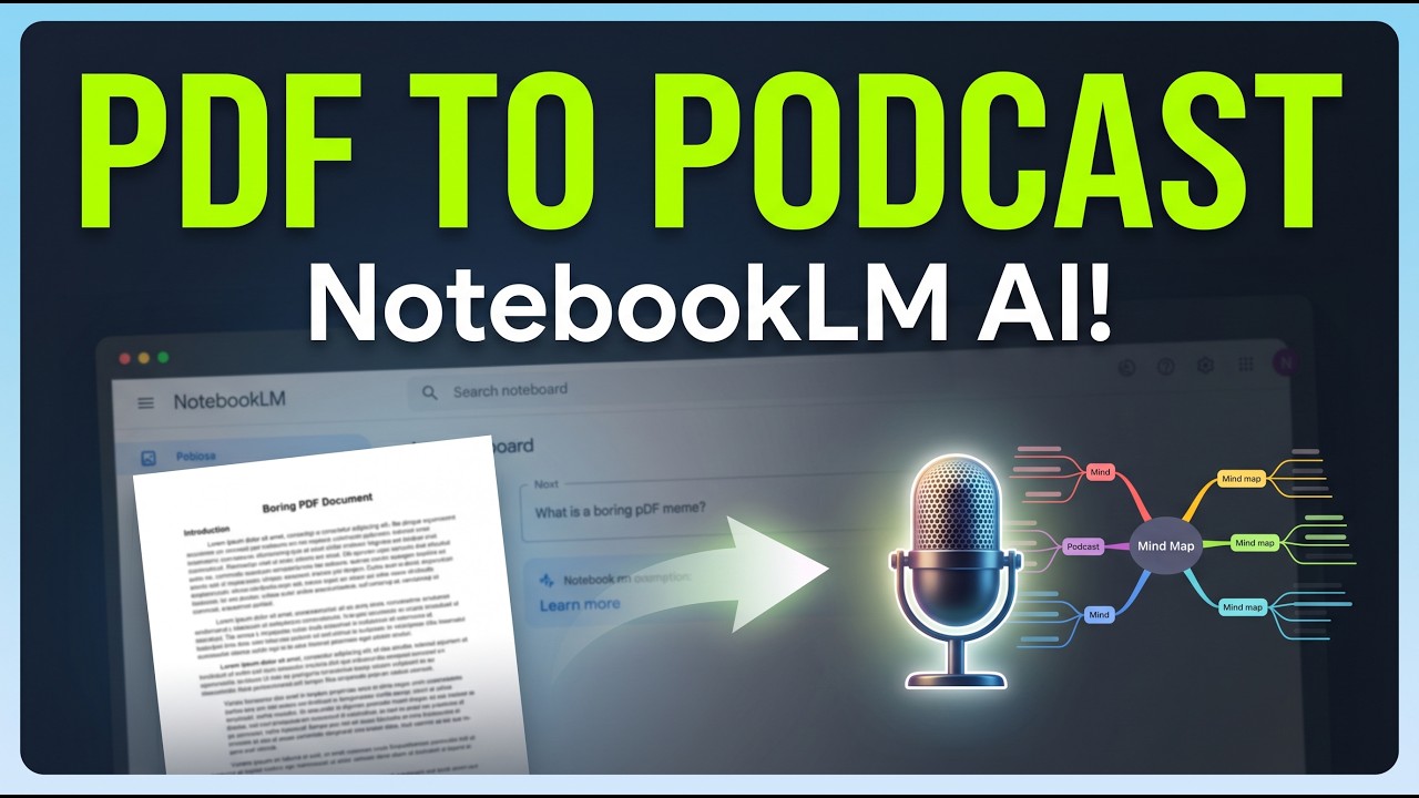 NotebookLM Tutorial: Turn PDFs into Podcasts! (2026) 🧠 - YouTube