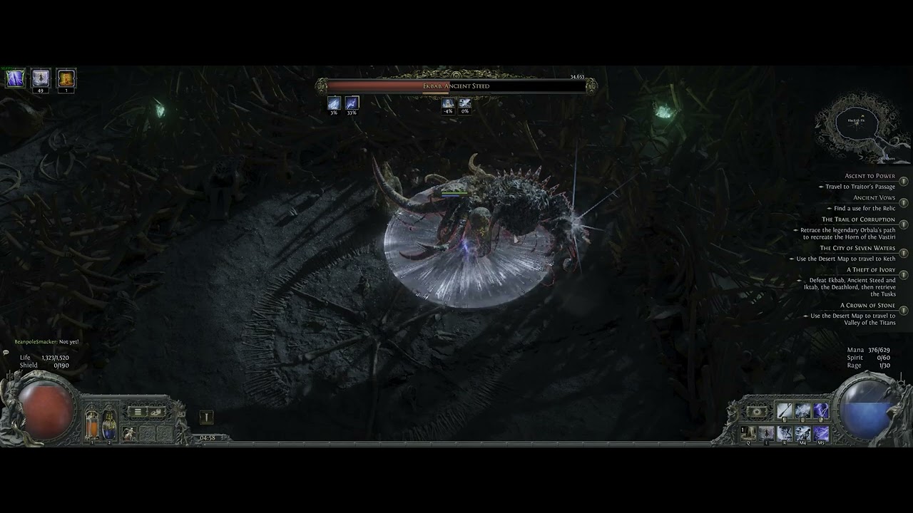 Path of Exile 2: Cruel Ekbab Ancient Steed (Monk) - YouTube