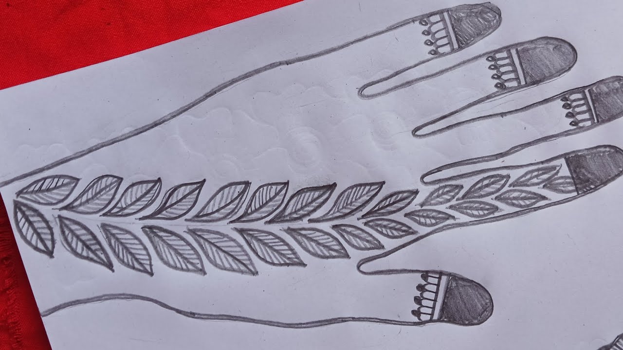 Pencil mehndi designs ! pencil mehndi easy - YouTube