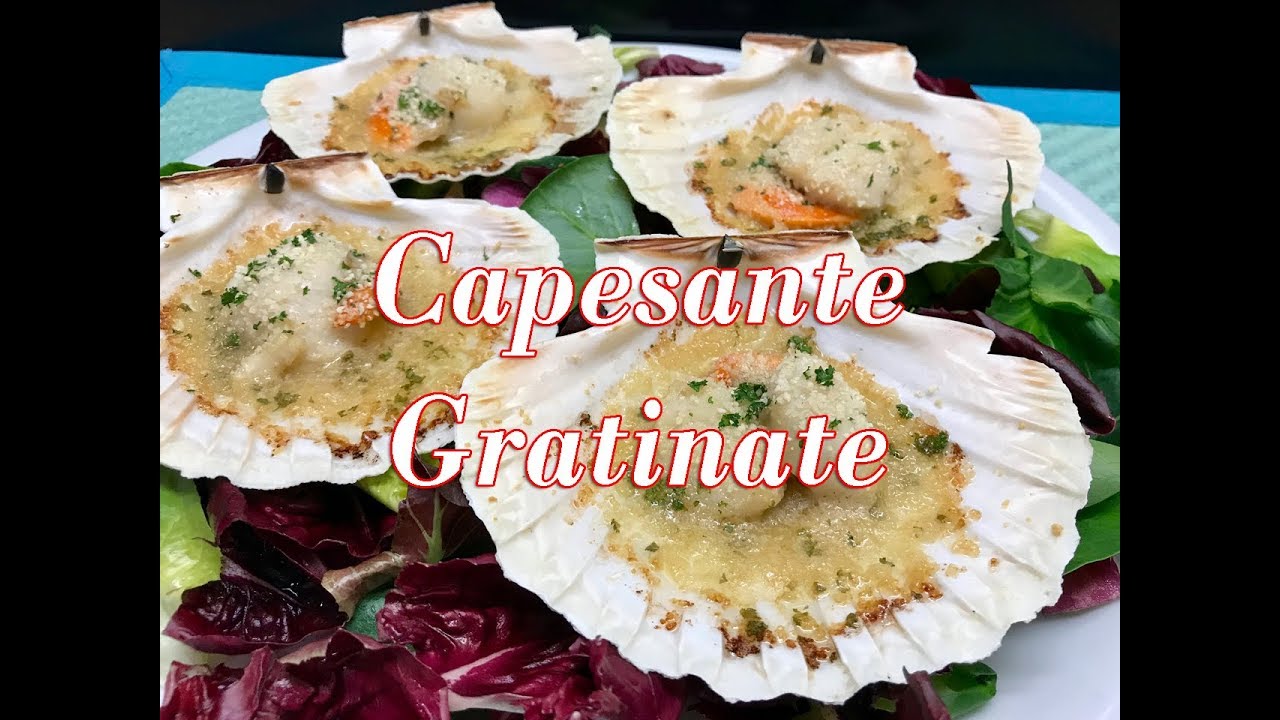 Come Fare le Capesante Gratinate - Ricetta Gustosa - YouTube