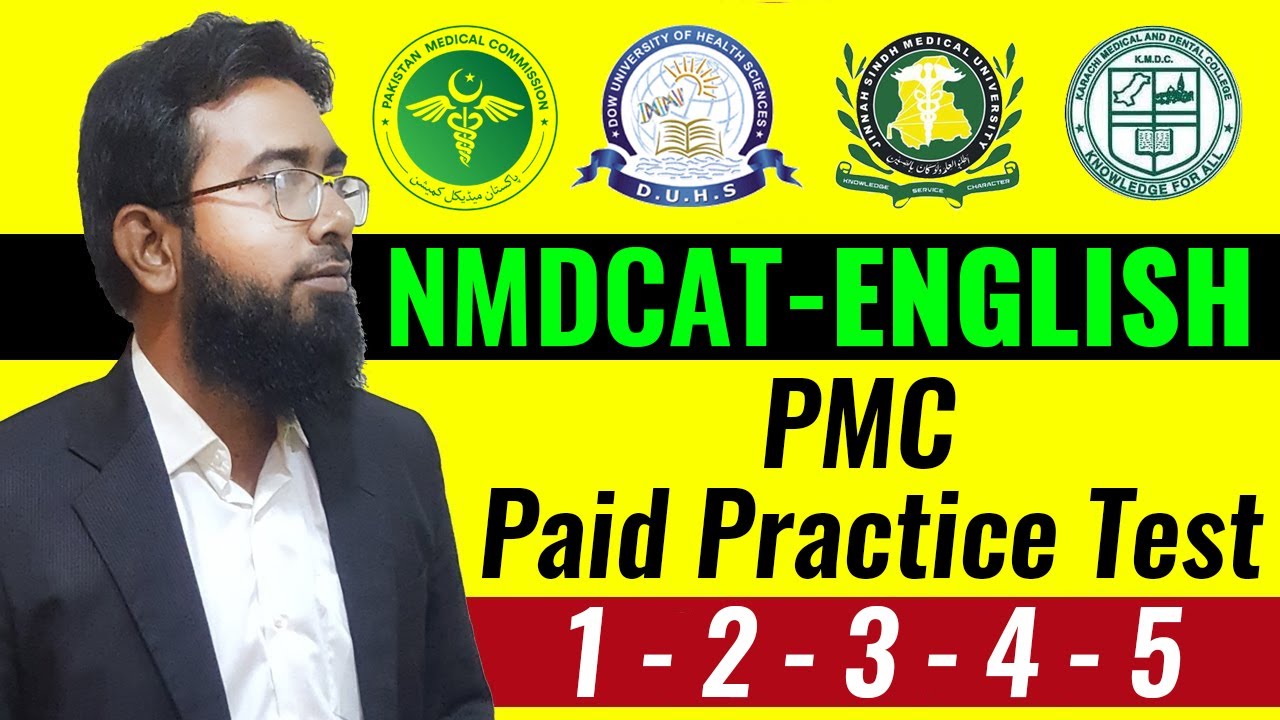 MDCAT English (PMC Paid Practice Test 1 to 5) - YouTube