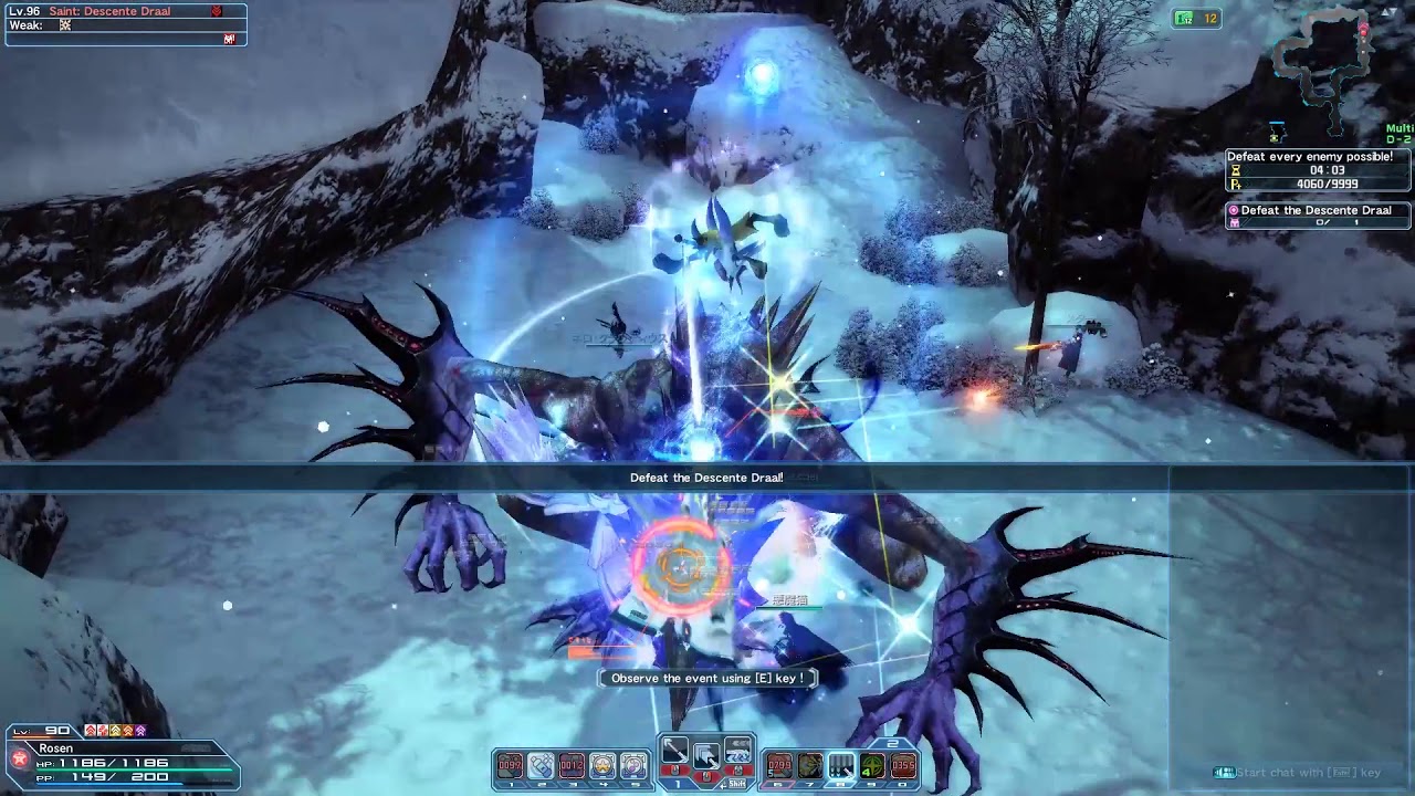 PSO2 - Merry Christmas on Ice 2019 (Ultra Hard, Ranger) - YouTube