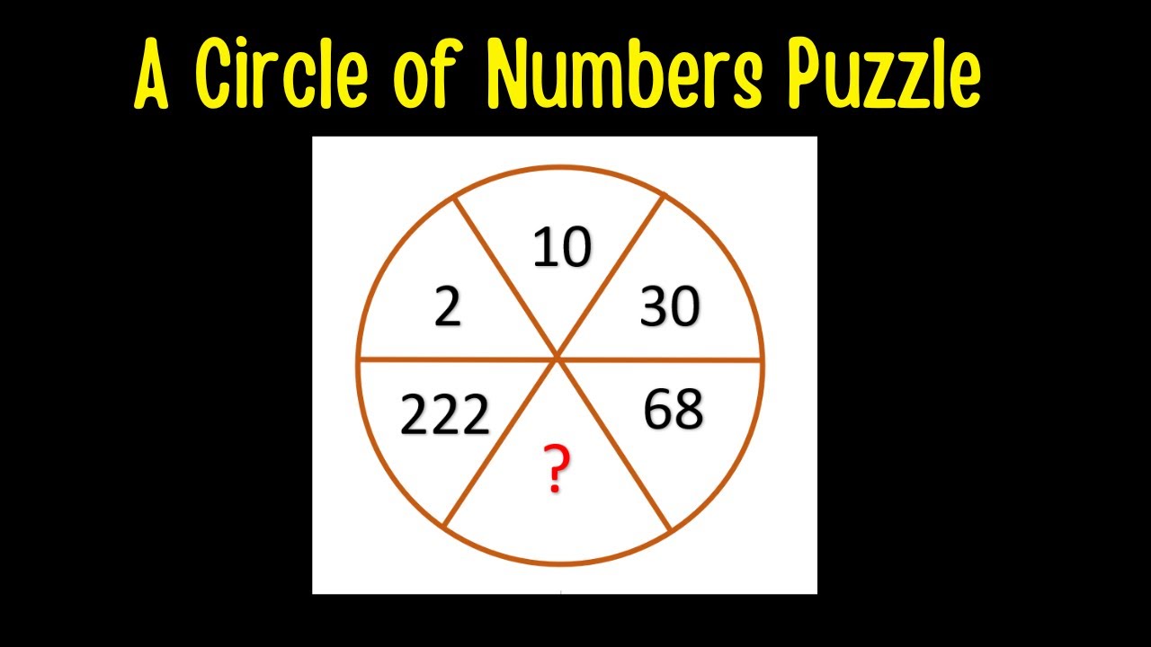 A Circle of Numbers Puzzle - YouTube