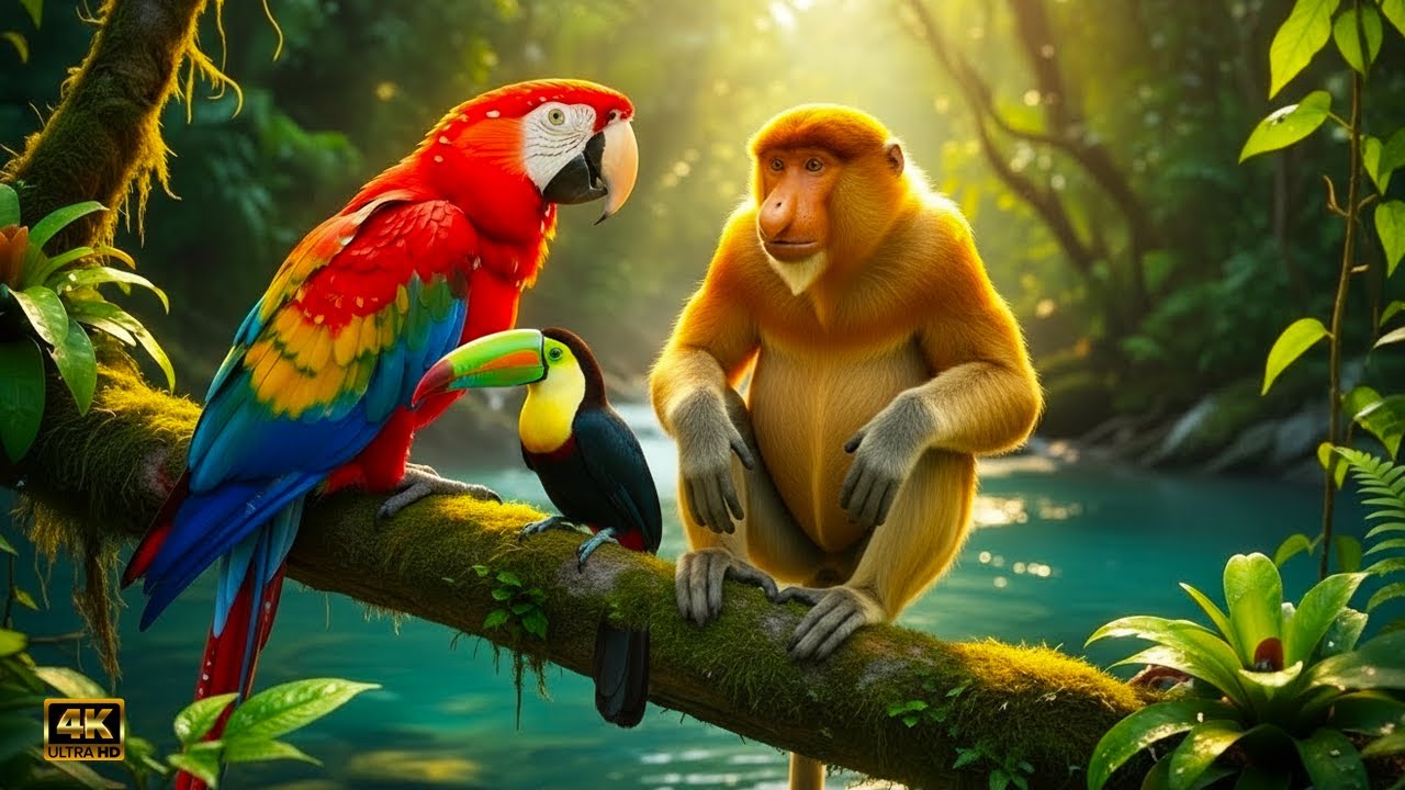 🐦 Amazon Ecology 4K: Unveiling the mysterious lives of colorful birds ...