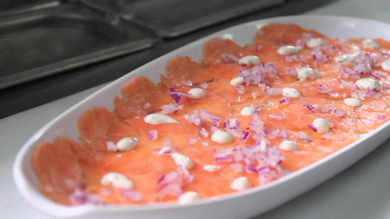 Carpaccio de salmon - YouTube