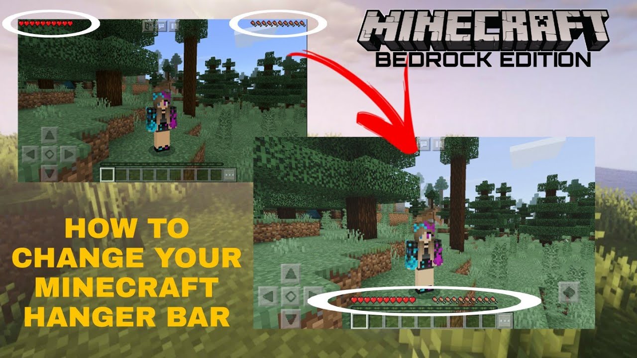 HOW TO CHANGE YOUR HUNGER BAR POSITION(BEDROCK) |SIRK - YouTube