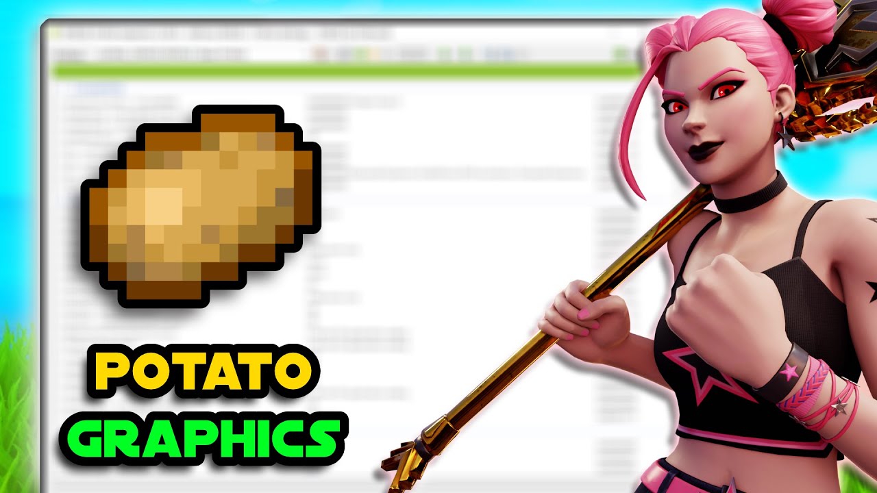 How To Get POTATO GRAPHICS in Fortnite in 3 Minutes! - YouTube