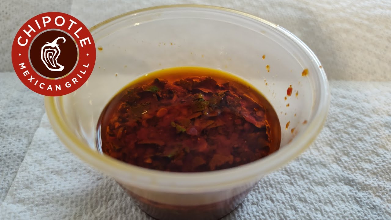 Chipotle: Red Chimichurri Sauce Review - YouTube