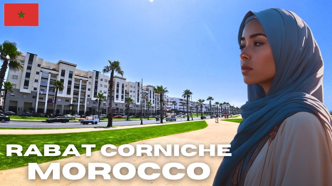 Walking Tour Rabat Corniche Morocco - 4K HDR+ - YouTube