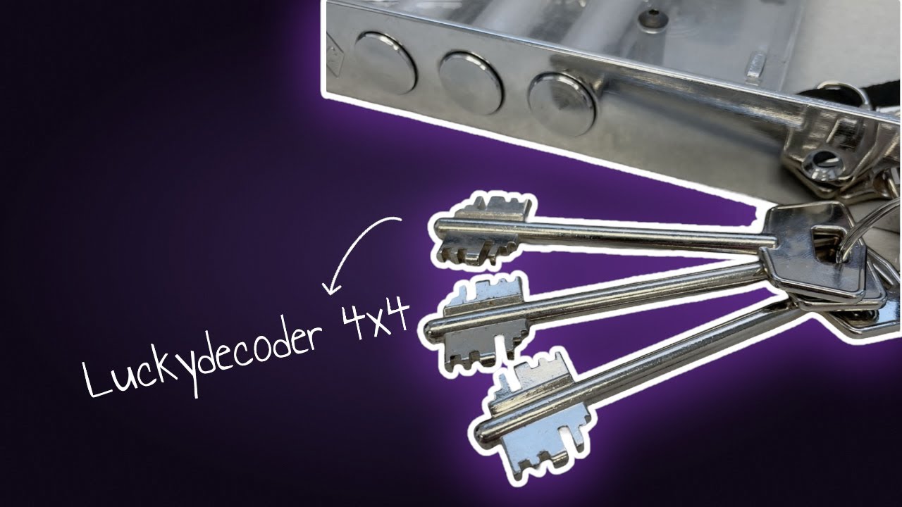 Luckydecoder 4x4 for Turkish Double bit locks - YouTube