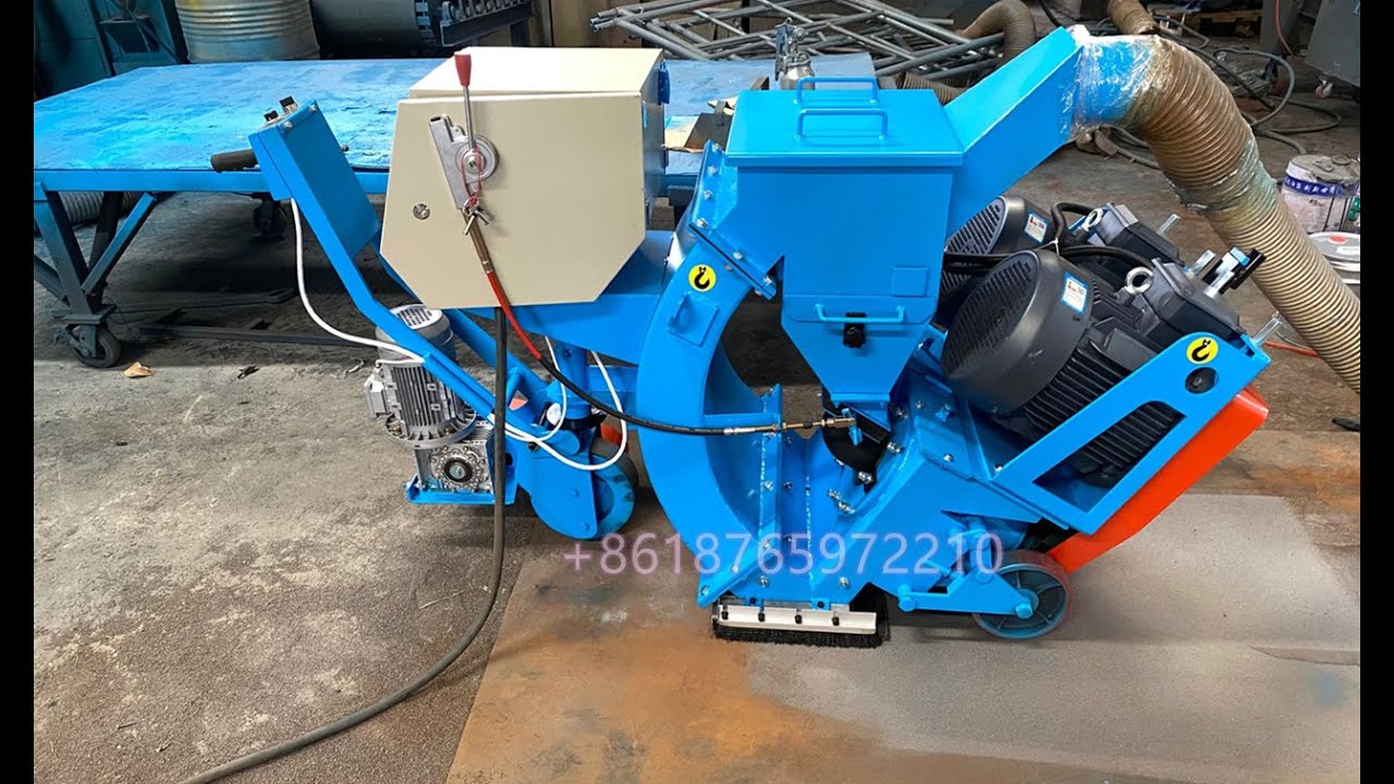 Movable floor shot blasting machine for steel plate cleaning test ...