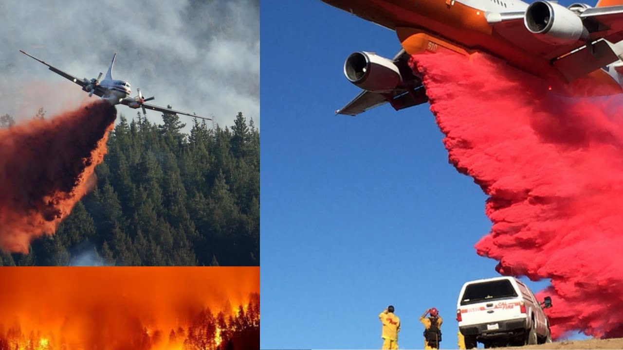 firefighting airplanes in action | water bomber | amazing firefighting ...