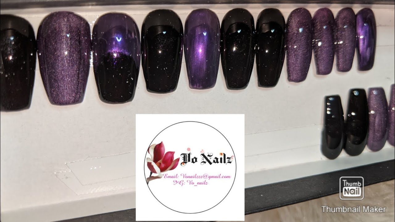 How To Make Press-On Nails | Teen Titan's Raven Inspired | Vo Nailz ...